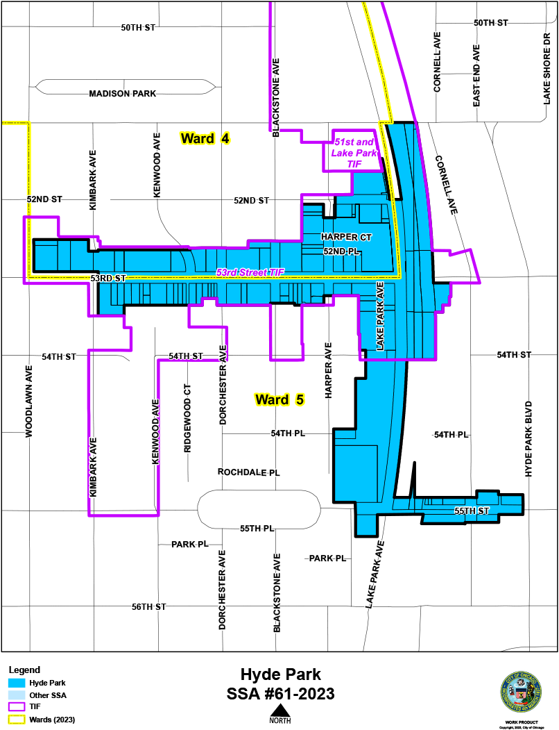 SSA61 MAP - Downtown Hyde Park Chicago